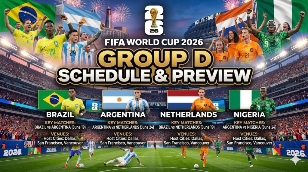FIFA World Cup 2026 Group D: Schedule, Match Dates, Venues, Broadcast ...