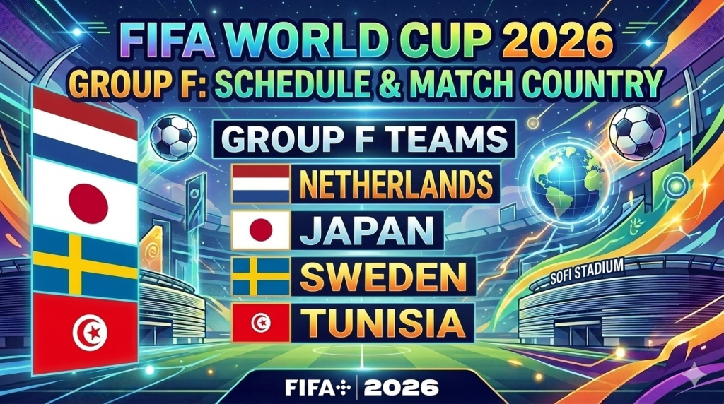 FIFA World Cup 2026 Group F: Schedule, Match Dates, Venues, Broadcast ...