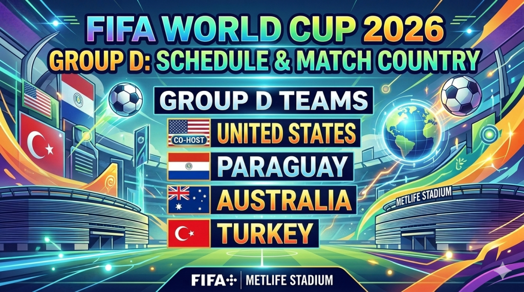 FIFA World Cup 2026 Group D: Schedule, Match Dates, Venues, Broadcast ...
