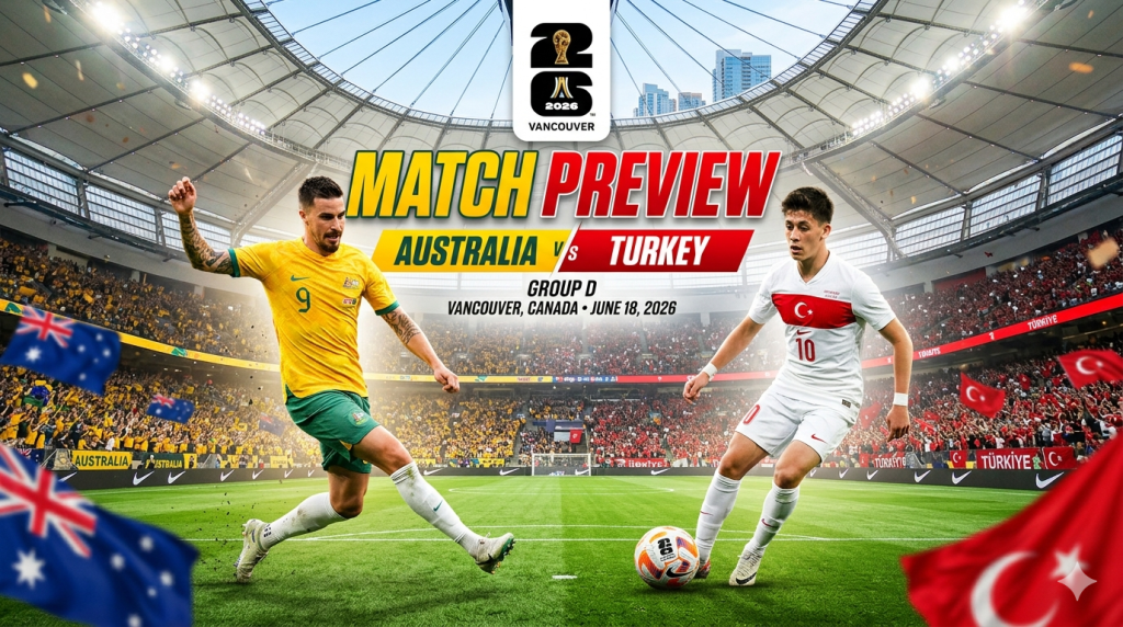Australia vs Turkey FIFA World Cup 2026: Kickoff Time, Venues, TV ...