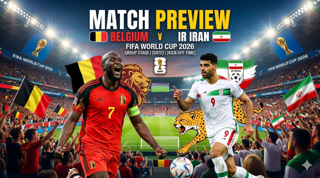 Belgium vs. IR Iran FIFA World Cup 2026: Schedule, Kickoff Time, Venues ...