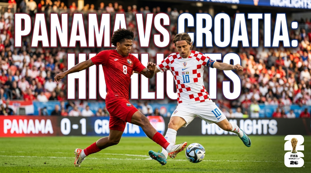 FIFA World Cup 2026: Croatia defeated Panama 1-0 to secure their first ...
