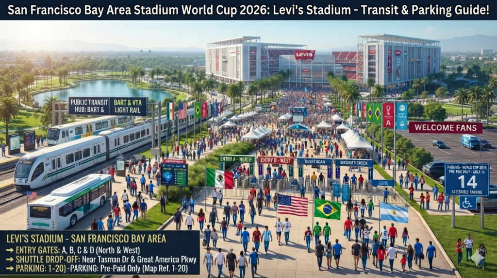 San Francisco Bay Area Stadium FIFA World Cup 2026: Levi's Stadium ...
