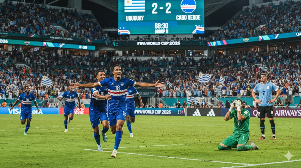 FIFA World Cup 2026: Cabo Verde Stun Uruguay in Thrilling 2-2 Group H ...