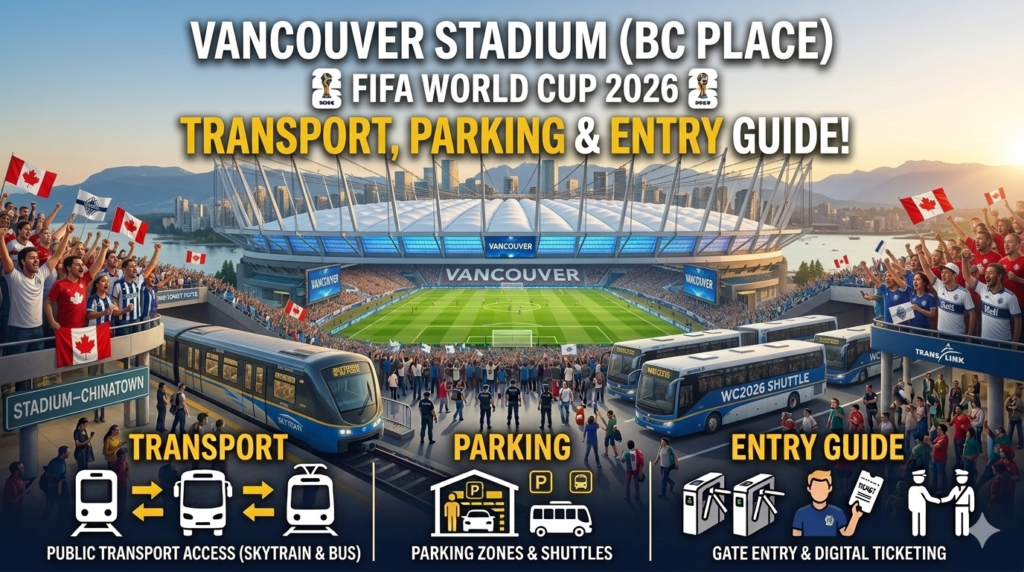 Vancouver Stadium (BC Place) FIFA World Cup 2026: Transport, Parking ...