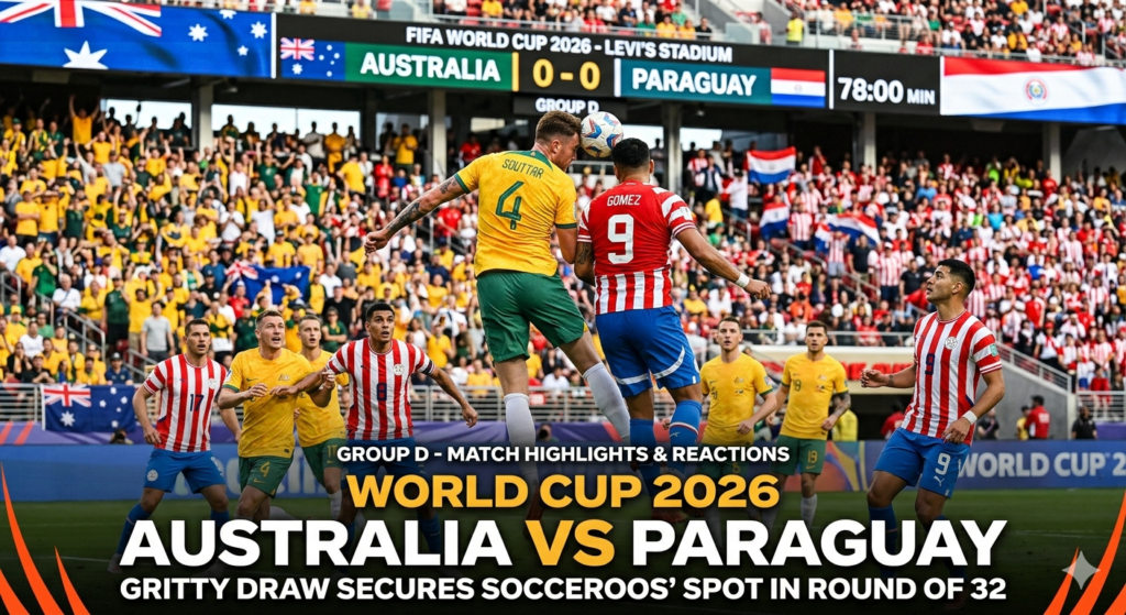 FIFA World Cup 2026: Australia Advances to Round of 32 After Gritty ...